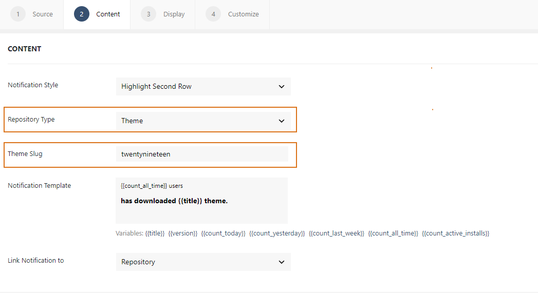 How to display Theme Stats from WordPress.org using WPfomify? - WPfomify